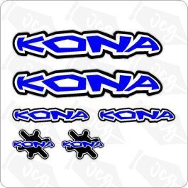 Kona Bicycle Decal Sticker Set - Vinyl Cut Graphics UK, Signs and Decals